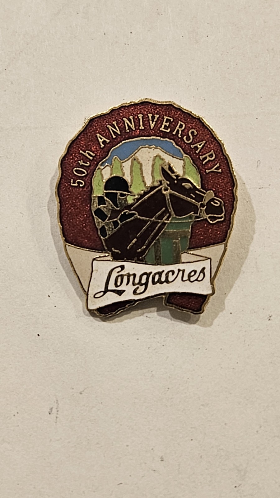 50th Anniversary 1983 Longacres Racetrack Lapel Pin D… - Gem