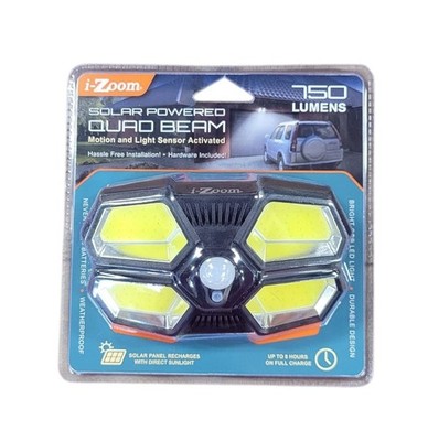 I-Zoom Solar Powered Quad Beam Motion Light 750 Lumens | eBay