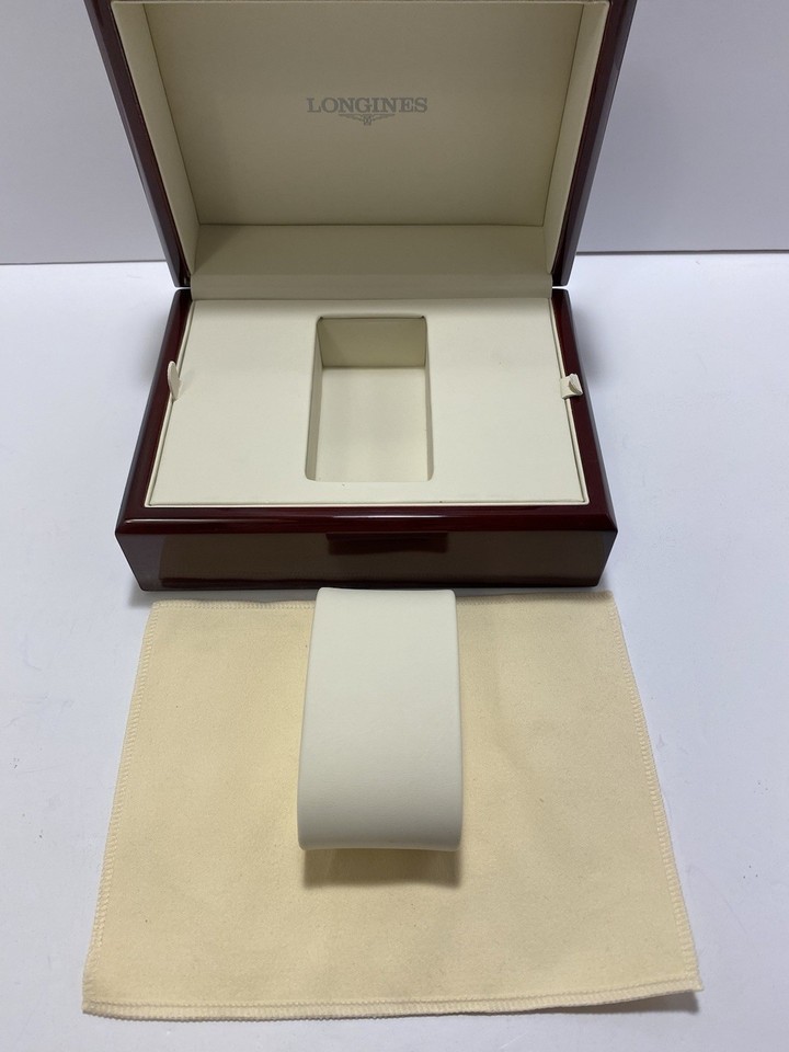 Longines Wooden Watch Box & Longines Bracelet Extra Links Lot | eBay