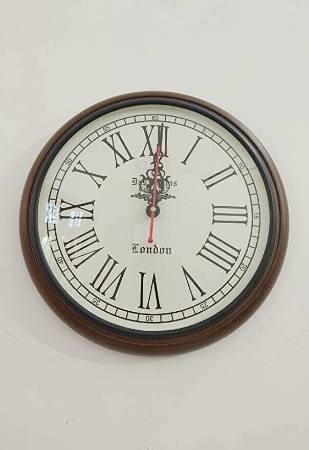 Antique Wooden Wall Clock Roman number Wall Clock home decor & gift ...