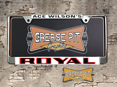 Ace Wilson's Royal Pontiac Racing Team License Plate Frame | eBay