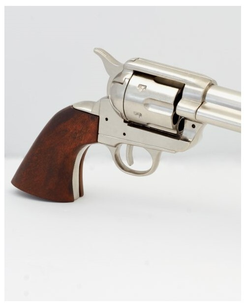 Denix M1873 Non-Firing Replica Cavalry Revolver in Nickel Finish, 7 ...