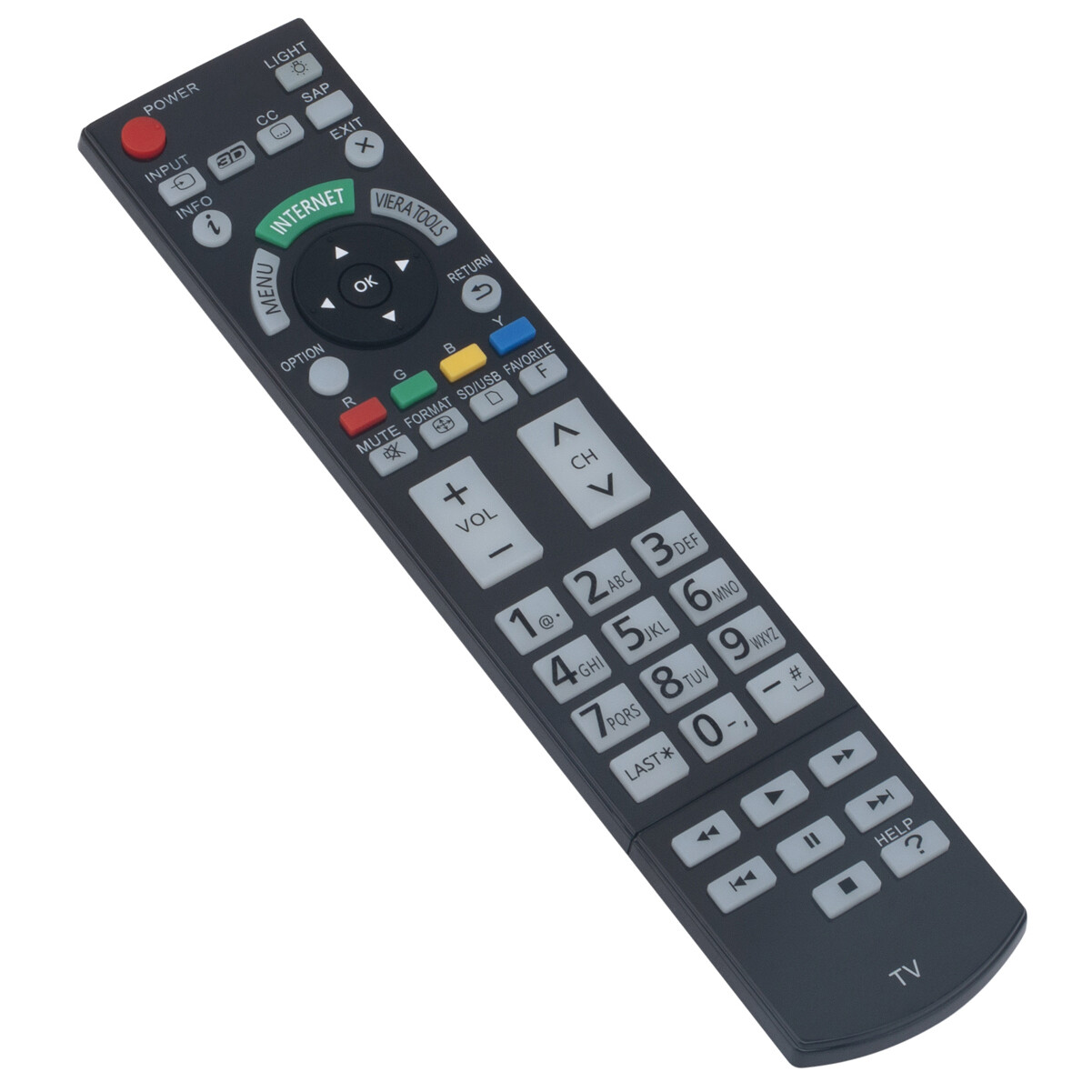 New Replace Remote for Panasonic TV TC-P65ST50 TC-L42ET5 TC-P65VT50 TC ...