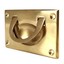 SOLID BRASS FLUSH DROP HANDLE 70 OR 90mm Furniture Cupboard Door ...