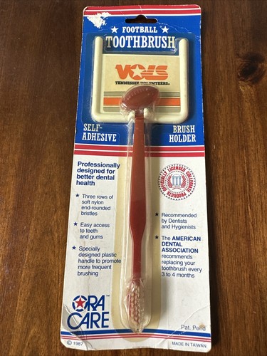 Tennessee Volunteers Vols NCAA Football Toothbrush with Brush Holder ...