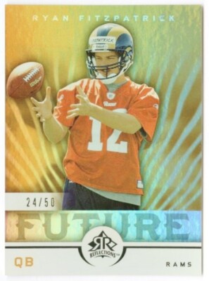 2005 Upper Deck Reflections Ryan Fitzpatrick Gold RC #182 Rookie Card ...