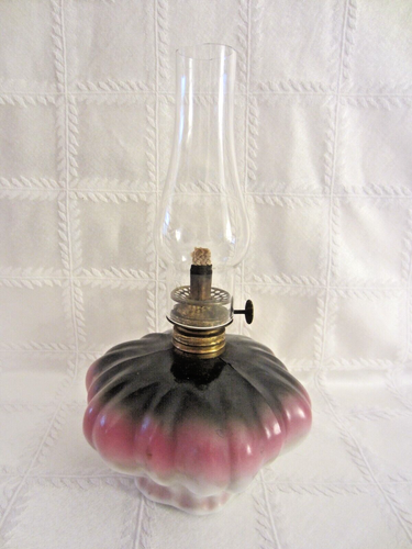 Antique Miniature- Purple/Green Artichoke Lamp Base with Burner ...
