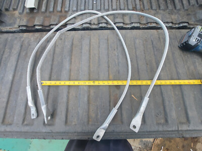 22OO32 PAIR OF GROUNDING JUMPER WIRE, 0000 ALUMINUM, 5'3" CENTER TO ...