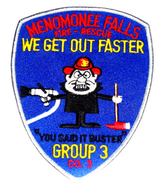 MENOMONEE FALLS WISCONSIN WI Fire Patch EMS Rescue Public Safety ...