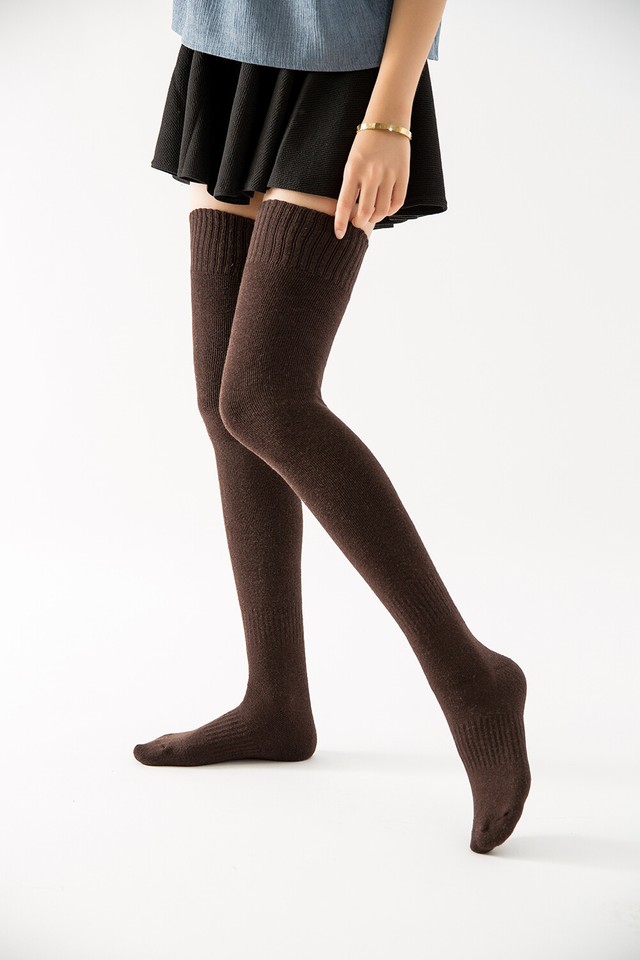 Extra Warm Knee Long Socks,Winter Over Knee Socks,Non Slip Long Winter ...