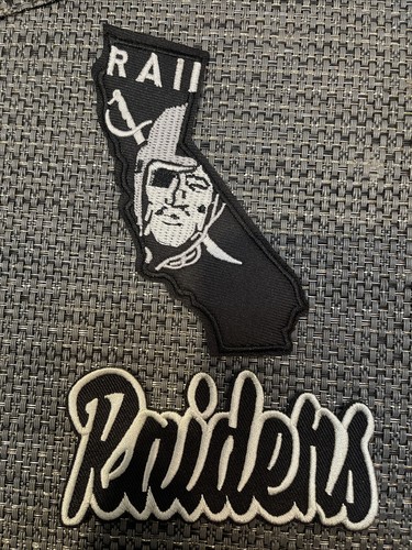 (2) Oakland Las Vegas Raiders Vintage Iron on Embroidered Patches Patch Lot 4” | eBay