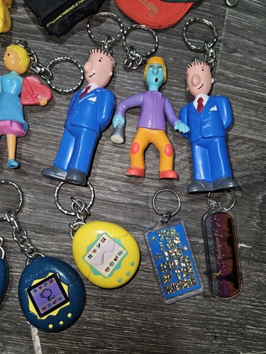 vintage original 1990s Keychain lot, care bears, rugrats, wwf, doug ...