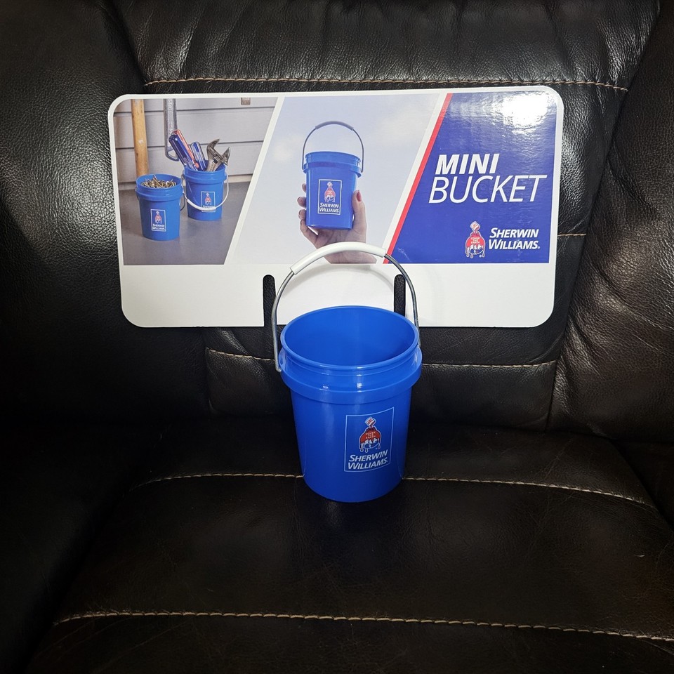 Sherwin Williams Blue Mini Bucket With Handle New with Tag | eBay