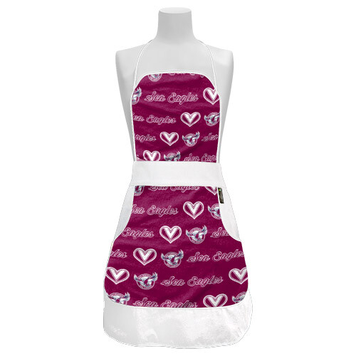 NRL MANLY WARRINGAH SEA EAGLES LADIES RETRO APRON BBQ KITCHEN | eBay