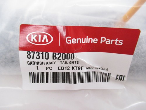 Genuine OEM Kia 87310 B2000 Tail Gate Garnish Molding Assy 2014-2018 ...