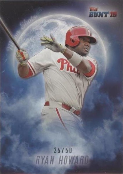 2016 Topps Bunt - Moon Shots #MS-17 Ryan Howard /50 for sale online | eBay