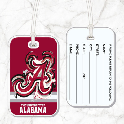 Alabama Crimson Tide Color Shock Bag Tag | eBay