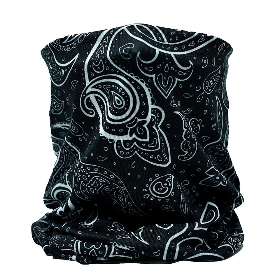 3 Pieces Tube Head Bandana Face Neck Mask Cover Paisley Headband Guard ...