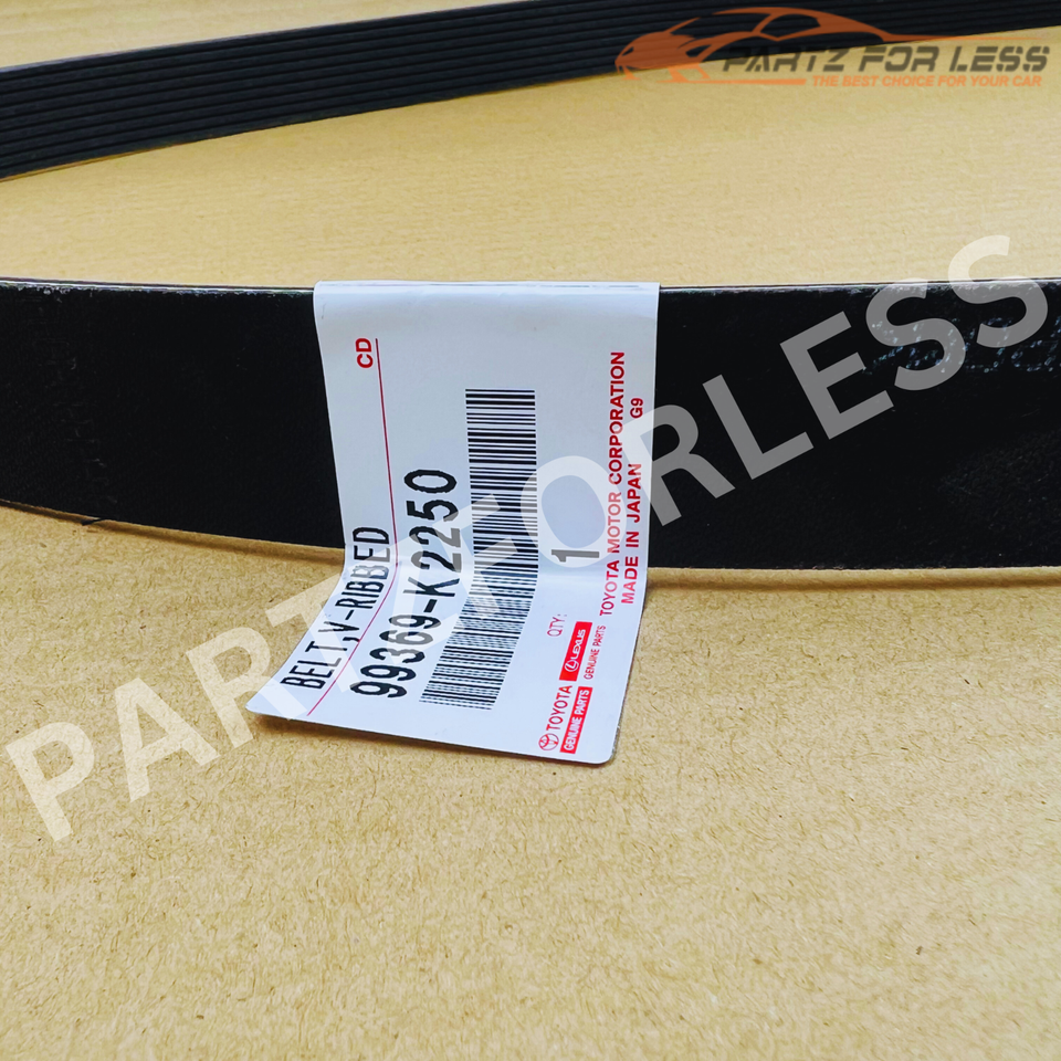 99369-K2250 TOYOTA GENUINE BELT, V(FOR FAN & ALTERNATOR) 99369K2250 NEW ...