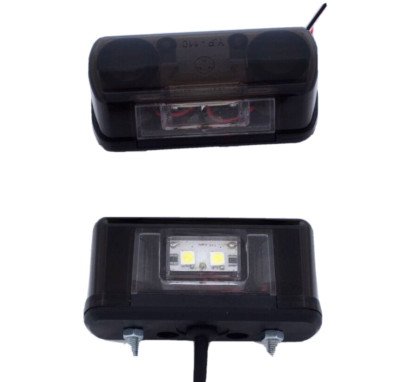 2x LED Lights Rear License Number Plate Lamps for Volvo Scania DAF MAN ...