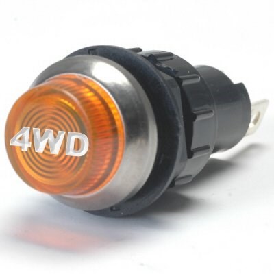 Large Amber 4Wd Engraved For Four Wheel Drive Indicator Warning Light ...