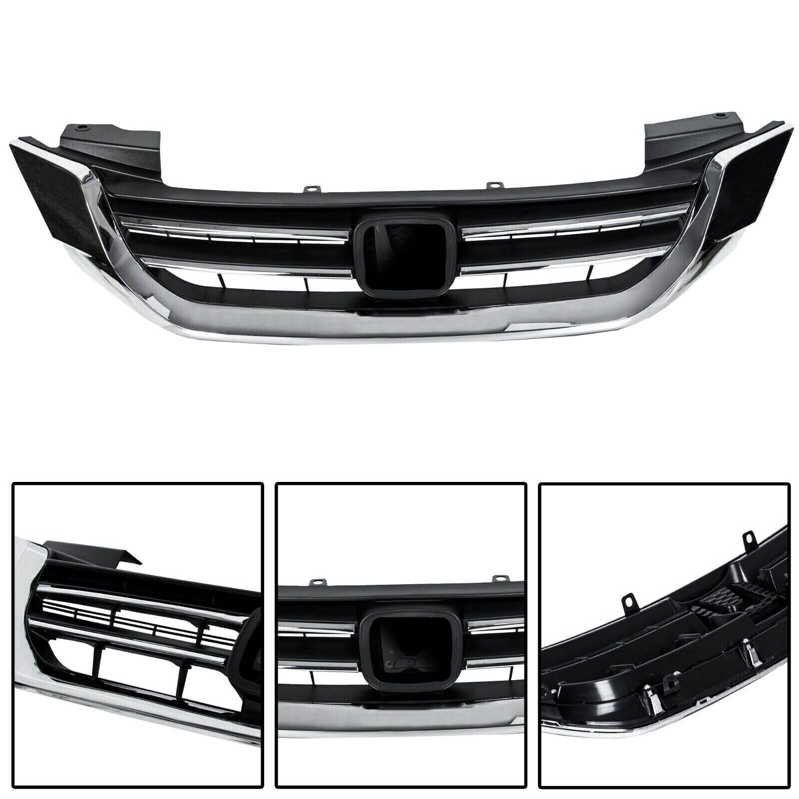 New Front Bumper Radiator Upper Chrome Grill For Honda Accord 2013 2014 ...