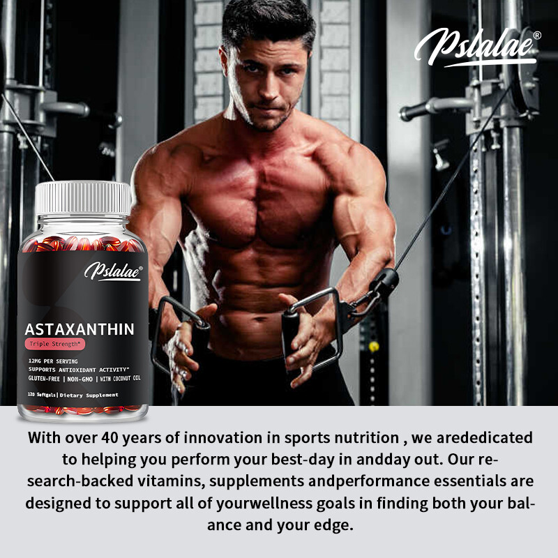 Astaxanthin 12mg - Supports Skin, Eye, Joint and Heart Health, Enhance ...