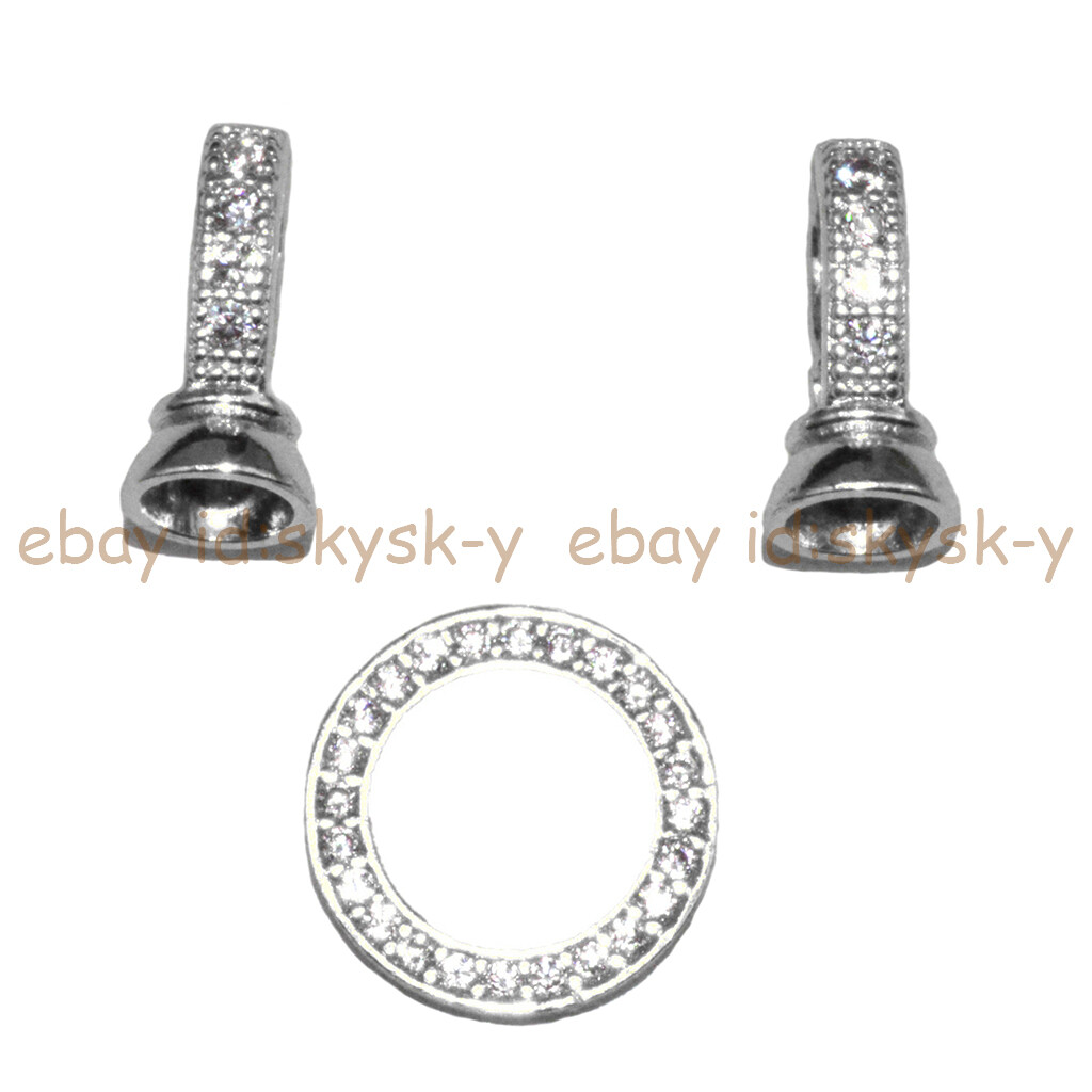 DIY Jewelry Accessories Making Gold Plated Ring Rhinestone Lock Buckle ...