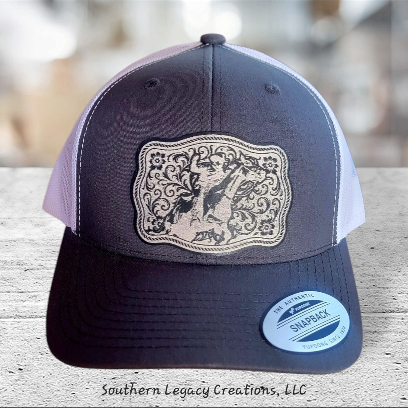 SLC- YP Classics Retro Trucker Hat - Style 6606 - Rodeo (Charcoal/White ...
