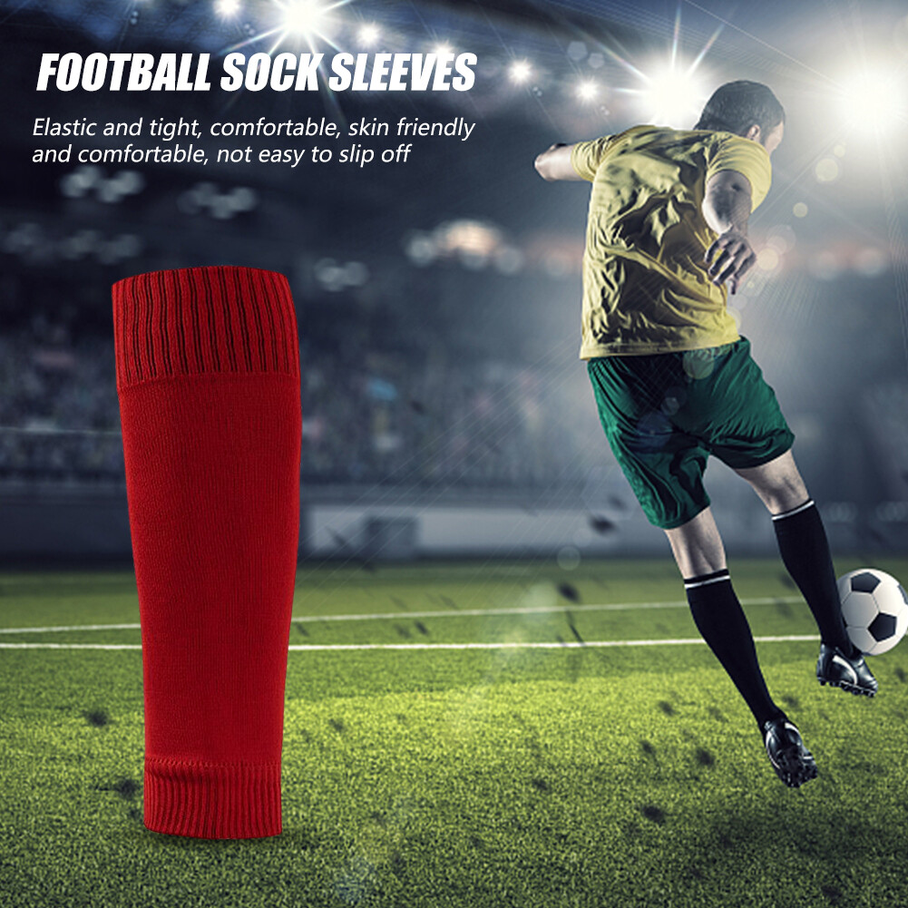 Football Socks Anti-friction Foot Protector Socks for Outdoor (Red ...