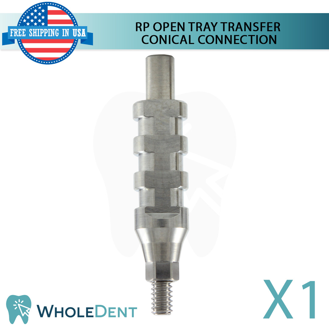 1X RP Conical Connection Open Tray Transfer Coping Titanium Dental Abutment | eBay