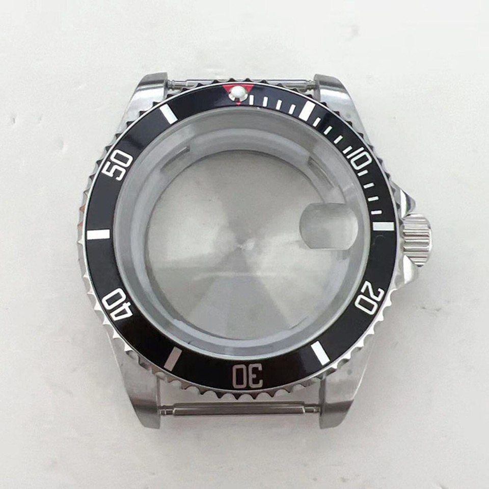 40MM Stainless Steel Watch Case Aluminum Bezel For 8215/8200/8205/2813 ...