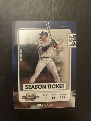 2021 Panini Contenders Draft Ticket Red #37 Joey Gallo /99 - New York ...