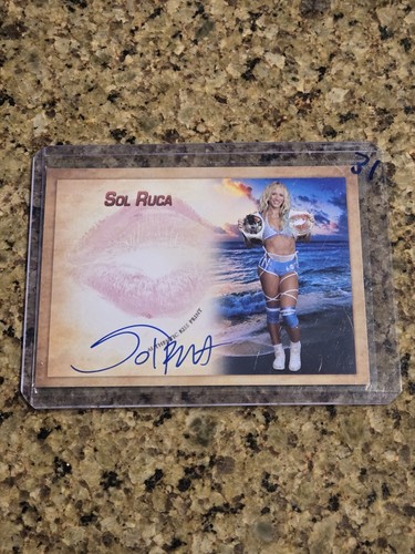 Sol Ruca Signed Kiss Card Wrestler WWE NXT Double Champ Collectors Expo ...