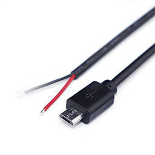 1pc 30cm Micro USB Male Plug to 2-Wire Power Pigtail DIY Cable Cord | eBay