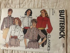 Butterick Pattern # 6018 Misses Blouse Size 12 for sale online | eBay