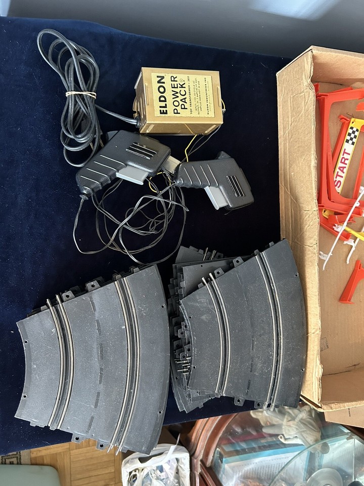 Rare Vintage 1962 Eldon Power Pack “8” 1/32 Scale Road Race slot car ...