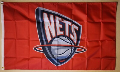 Nets Retro NBA Basketball Flag Double Sided Printing 3x5 Feet W ...