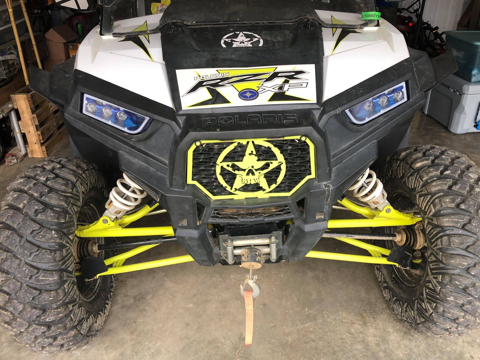 Custom Steel “Skull” Polaris RZR Grill Insert 1000XP 900S/900 1000S ...