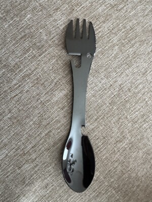 New Camping Utensil Multi Function Fork Spoon Stainless Steel Survival ...