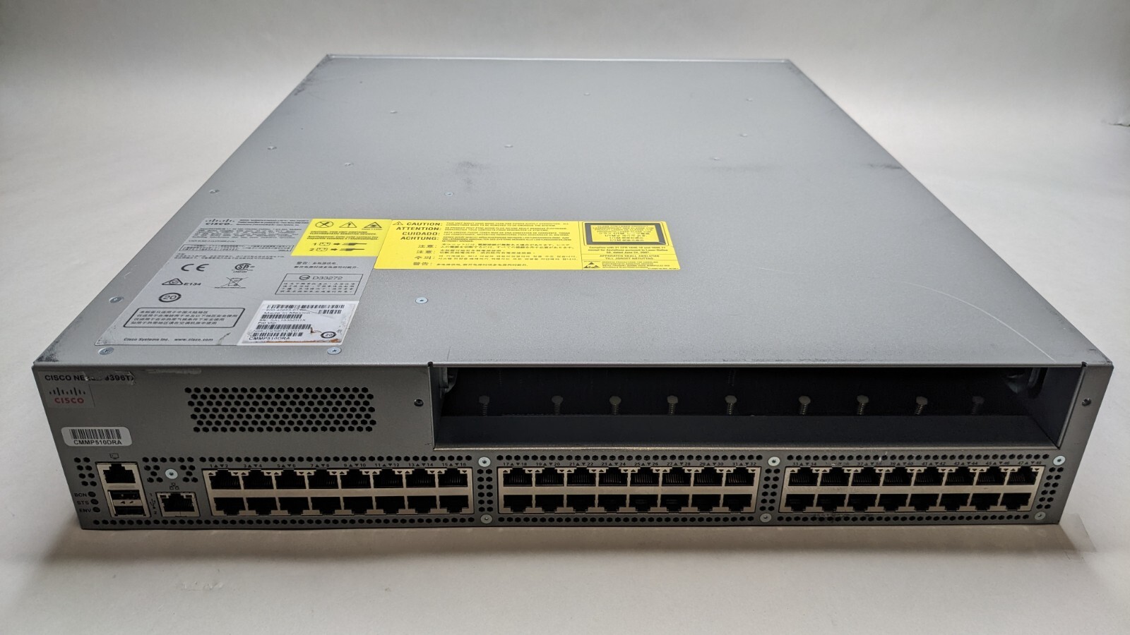 Cisco N9K-C9396TX 48 Port 100M/1/10GBASE-T Switch N9K-M6PQ, 2x N9K-PAC ...
