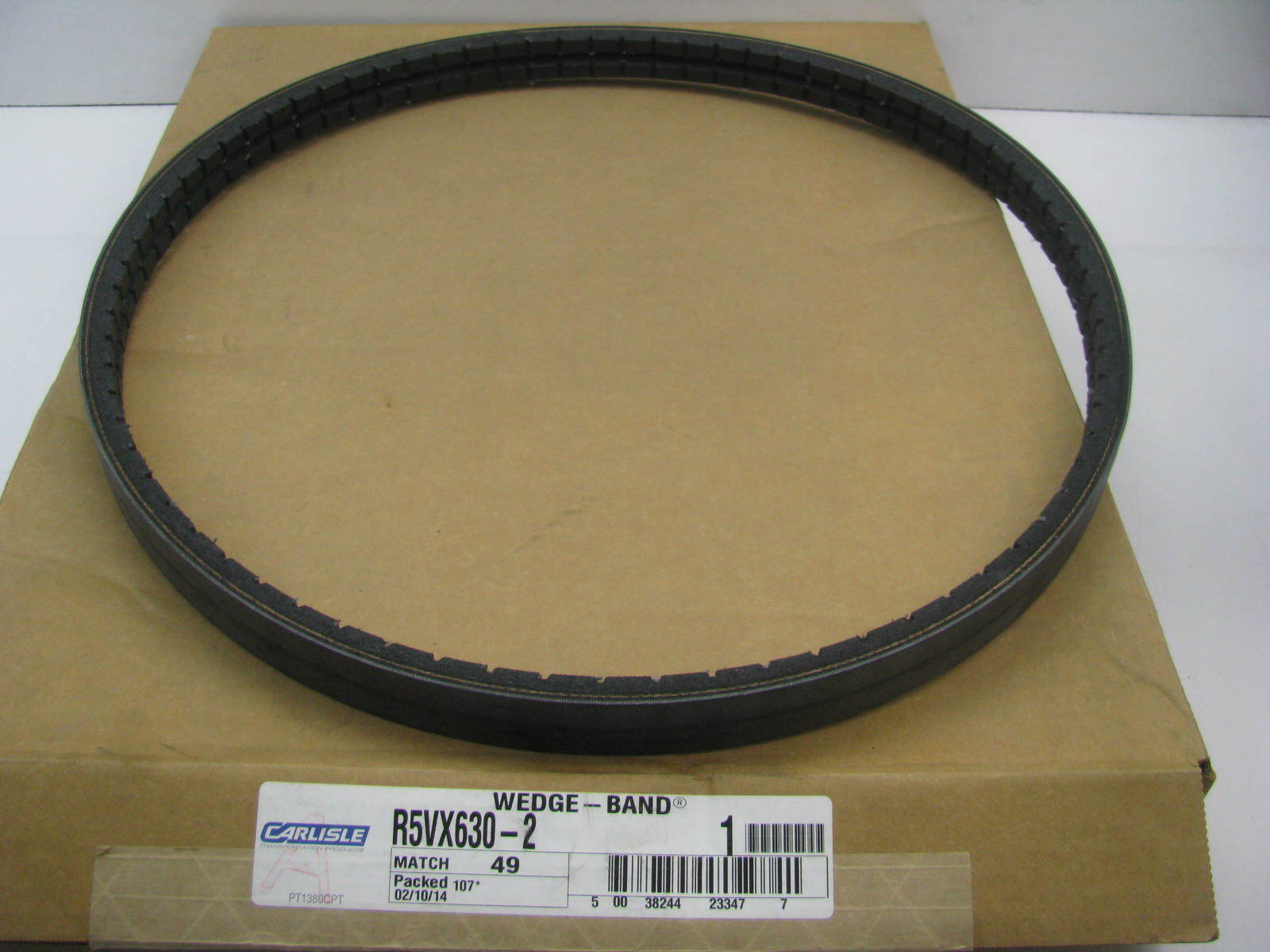 Carlisle R5VX630-2 VX-Wedge Banded Accessory Drive Belt - 1.25 .75 - 2 ...