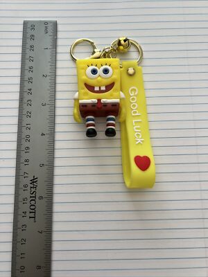 SpongeBob SquarePants Rubber & Metal Keychain New! Fast Shipping! | eBay