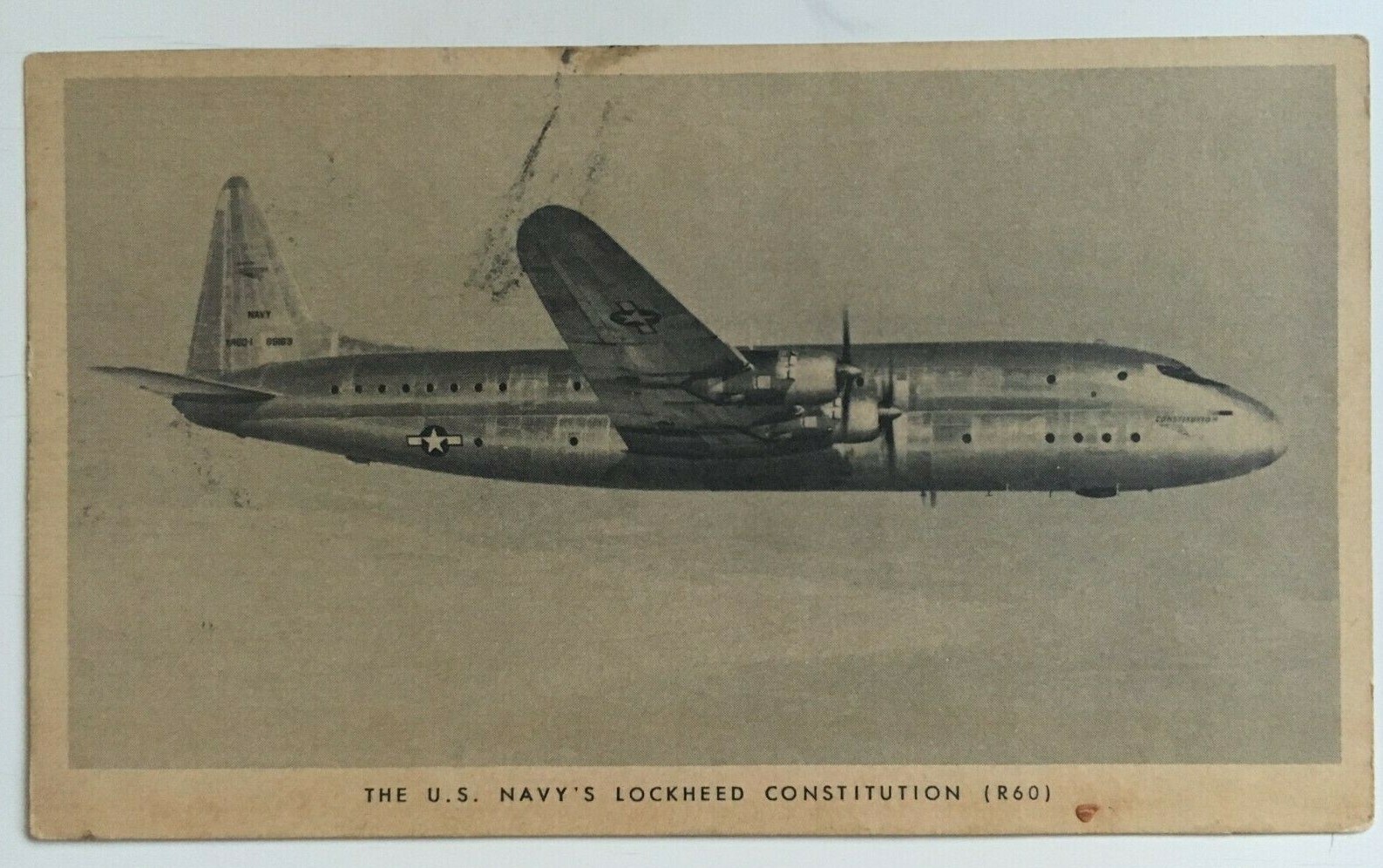 Vintage Postcard US Navy Lockheed Constitution airplane aircraft ...