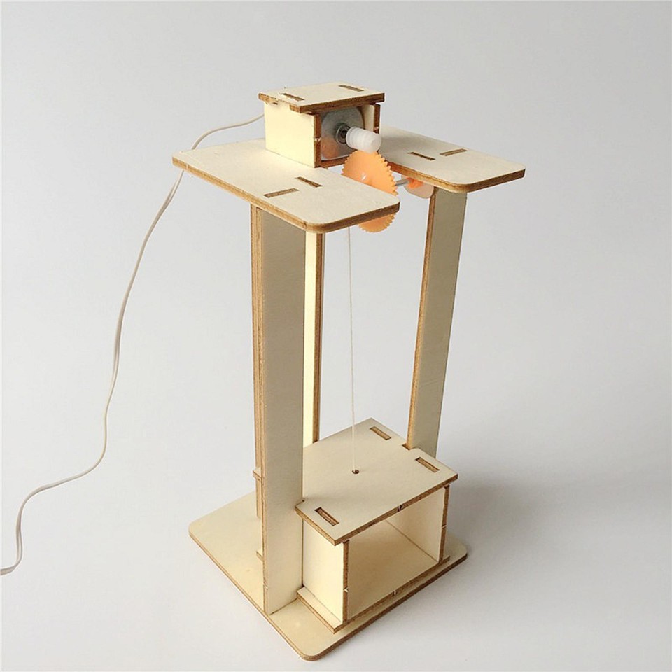Wooden Elevator Toys Science Educational Toy Children Innovation ...