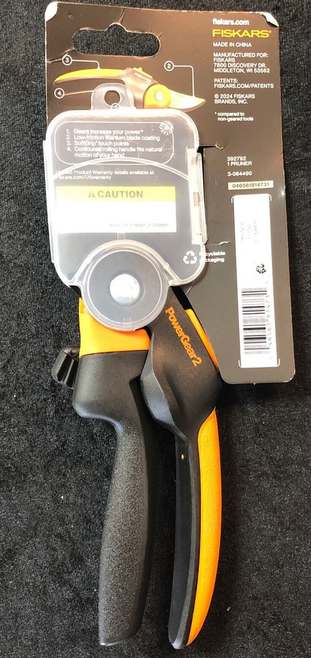 FISKARS POWERGEAR 2 TITANIUM PRUNER P552 ROLLING HANDLE 3/4 CUT ...