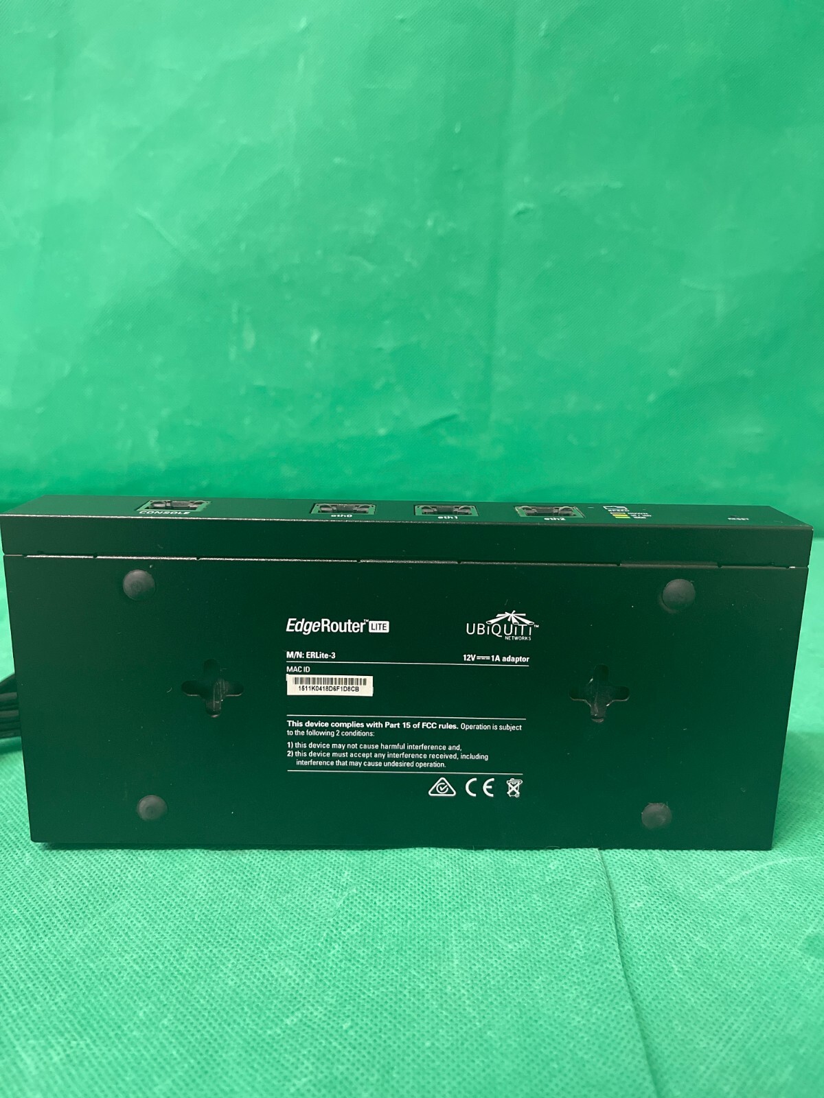 Ubiquiti ERLITE-3 EdgeRouter Lite 3-Port Router *PLEASE SEE DESCRIPTION ...