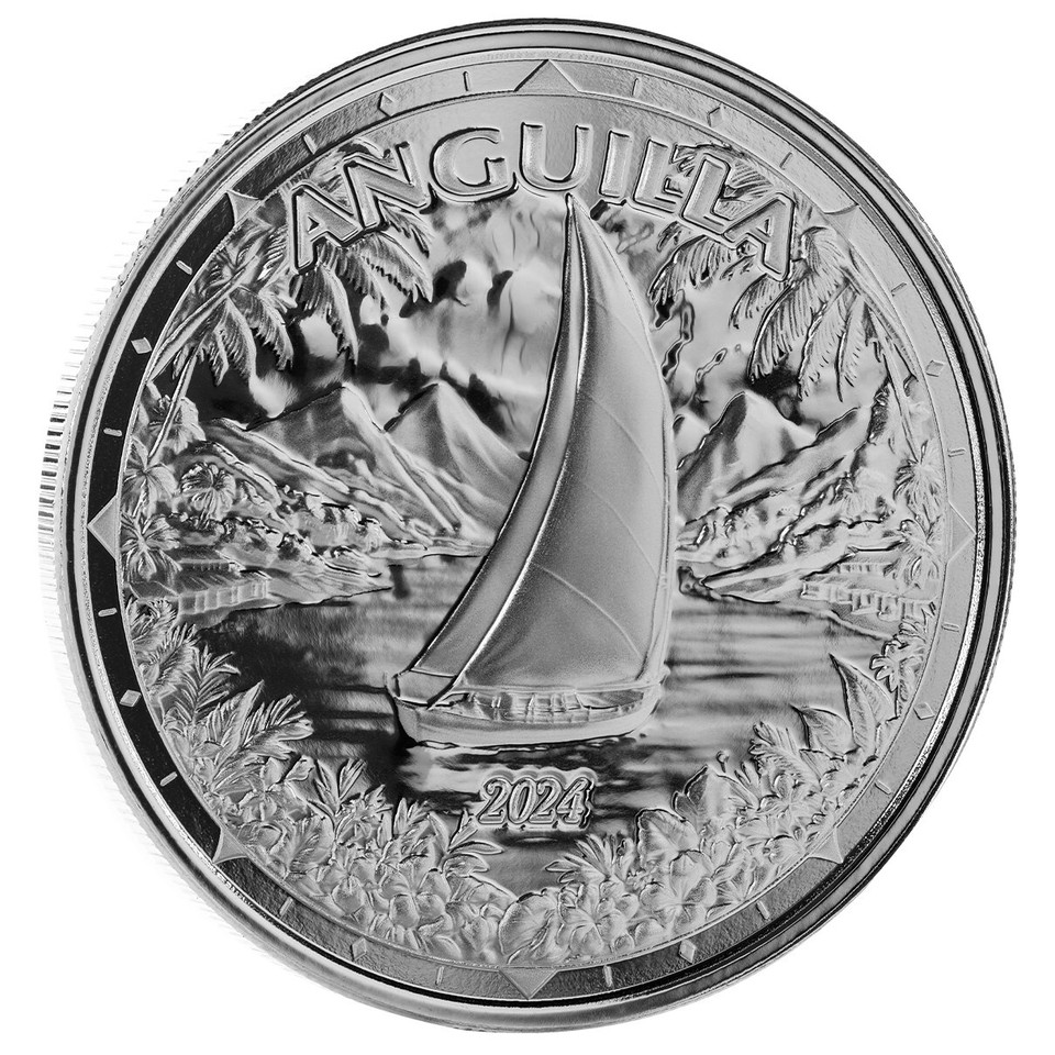 2024 Anguilla Regatta Sailing Ship BU 1 oz Silver Coin in capsule | eBay