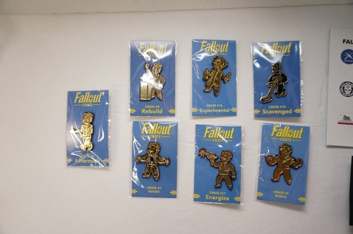 BUNDLE / LOT / SET of Fallout Loot Crate pins and patches - NEW ...