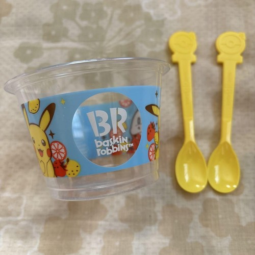 Thirty One Ice Cream Pokemon Cup And 2 Plastic Spoons | eBay
